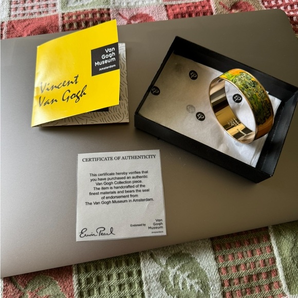 Erwin Pearl-Amsterdam Museum | Jewelry | Van Gogh Iris Bangle Bracelet ...